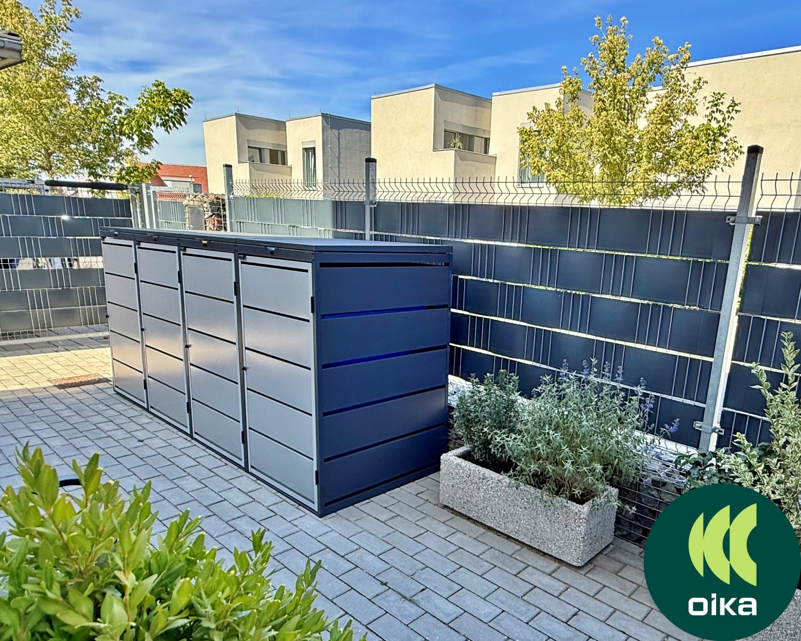 Box na popelnice 4x 240l - oika®